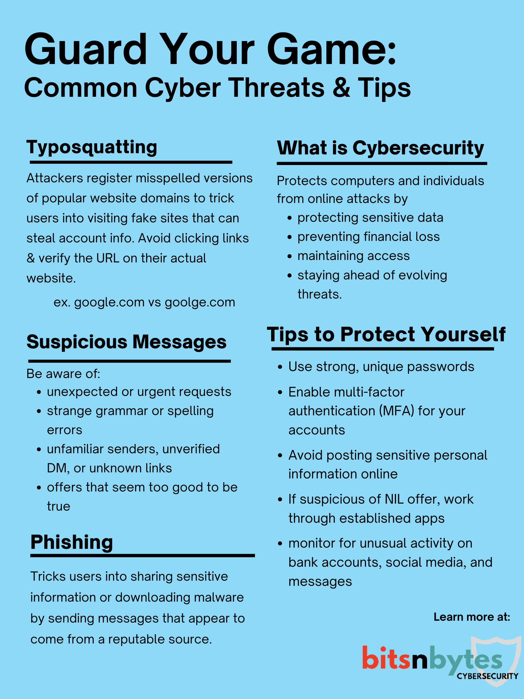 Guard Your Game: Cyber Safety for Student-Athletes - Bits N' Bytes ...